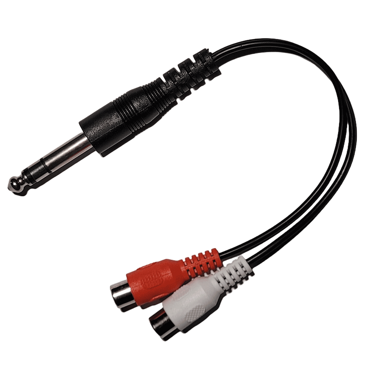 Adapter Klinke Cinch Stereo Audio Adapterkabel 6.3mm Klinken auf 2 x ...