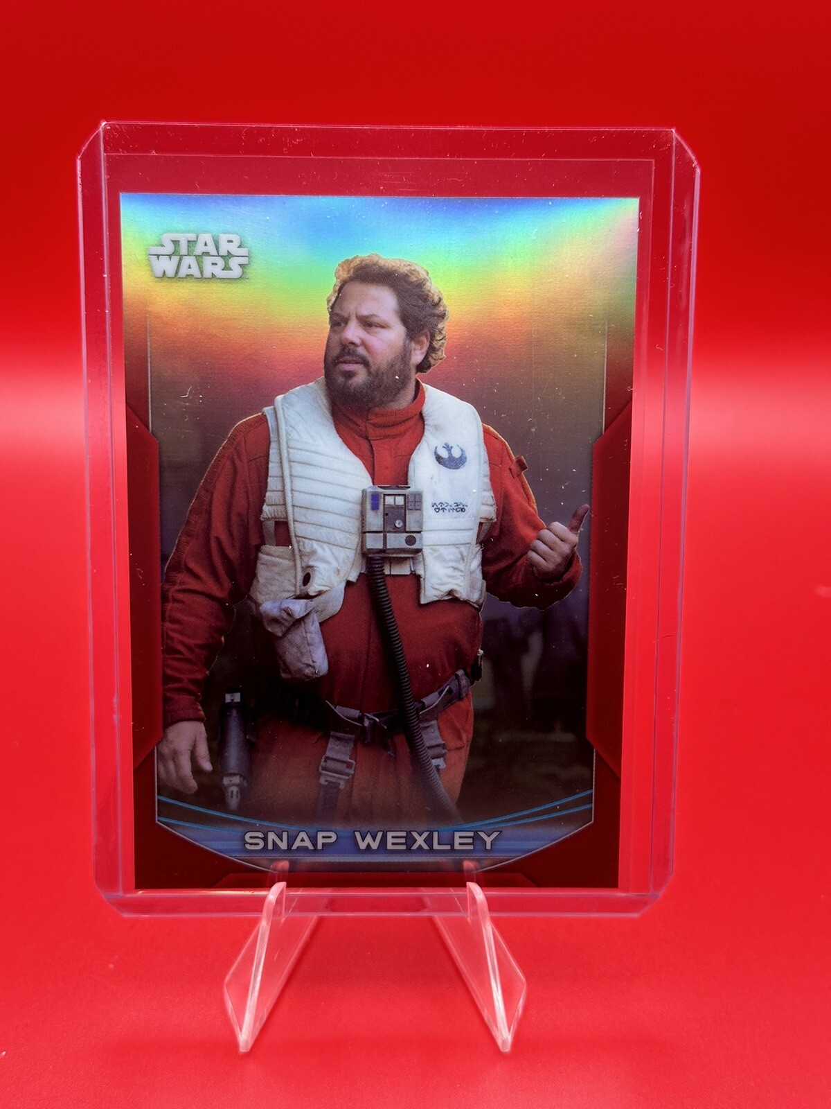 2020 Star Wars Chrome Perspectives Snap Wexley 5/5 Red Refractors #17-R ...