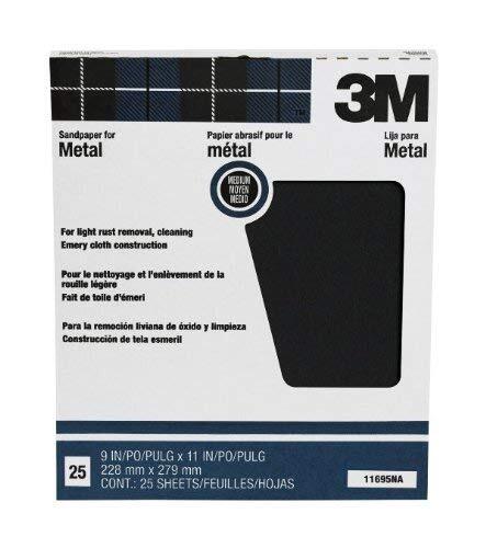 3M 2432 9" x 11" Medium Emery Cloth Sheet | eBay