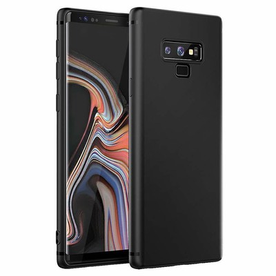 Black Soft Silicone Case for Samsung Galaxy Note 9 Shockproof Back ...