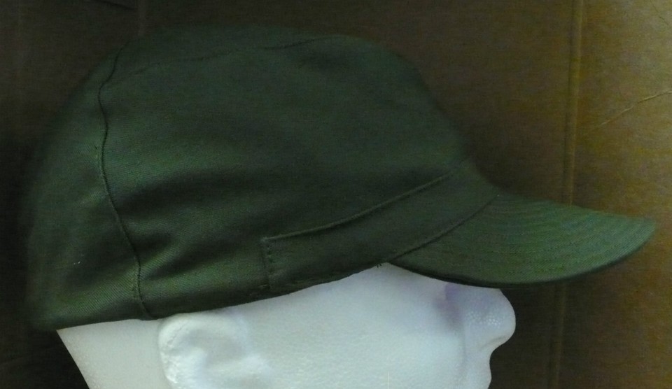 SWEDISH MILITARY M 59 SUMMER FIELD CAP HAT W/ EAR FLAPS POLY/COTTON ...