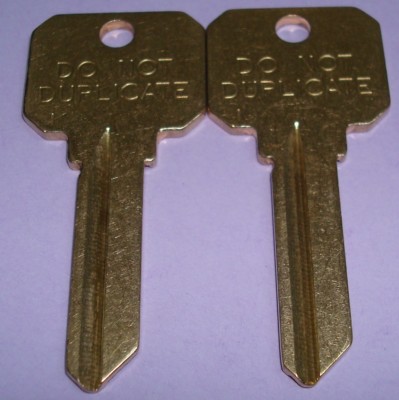 Brand New LOT OF 2 Uncut Schlage SC4 DND DO NOT DUPLICATE 6-PIN Key ...