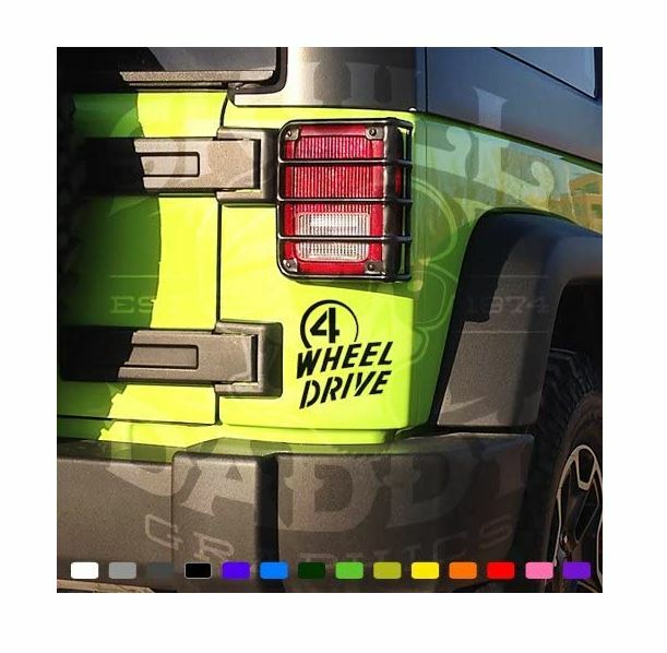 2X 4 WHEEL DRIVE DECAL FOR fits HOOD TAILGATE STICKER 4x4- | eBay
