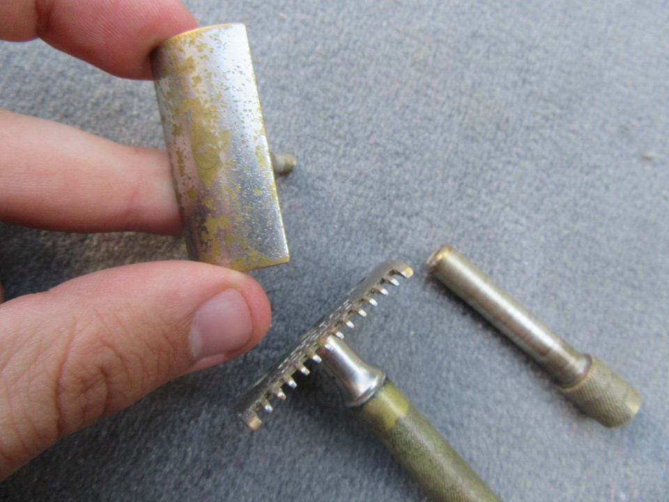 VTG RARE WW2 WWII GERMAN ROTBART MOND EXTRA DOUBLE EDGE BLADE SAFETY ...