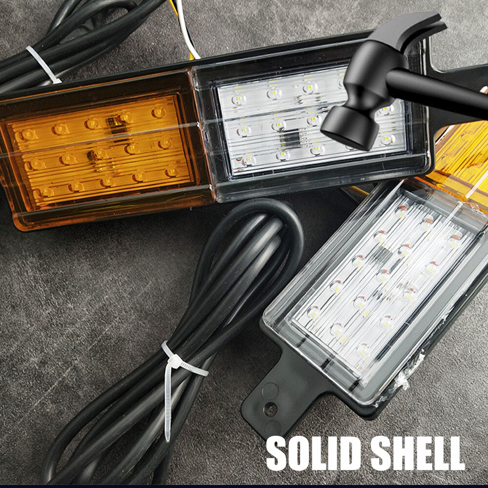 2X 30 LED Bullbar Indicator Lights Front Park DRL Amber For ARB TJM ...