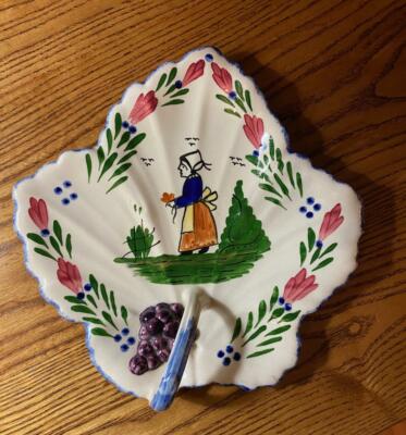 1940's Blue Ridge Handpainted Southern Pottery French Peasant Nappy ...