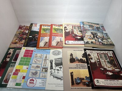 Massive Lot 28 MINIATURES DOLLHOUSE Books, Catalogs, Magazines, And ...
