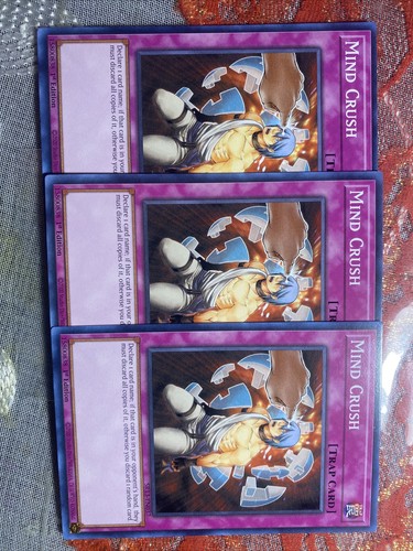 Mind Crush x3 TCG Common SET DARK WORLD SR13-EN037 NM | eBay