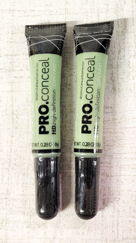 2 x L.A. Girl PRO Conceal HD High Definition Concealer ~ GC992 GREEN ...