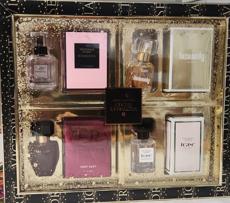 Victoria Secret, perfumes SET BOMBSHELL, VERY SEXY, TEASE, HEAVENLY EDP ...