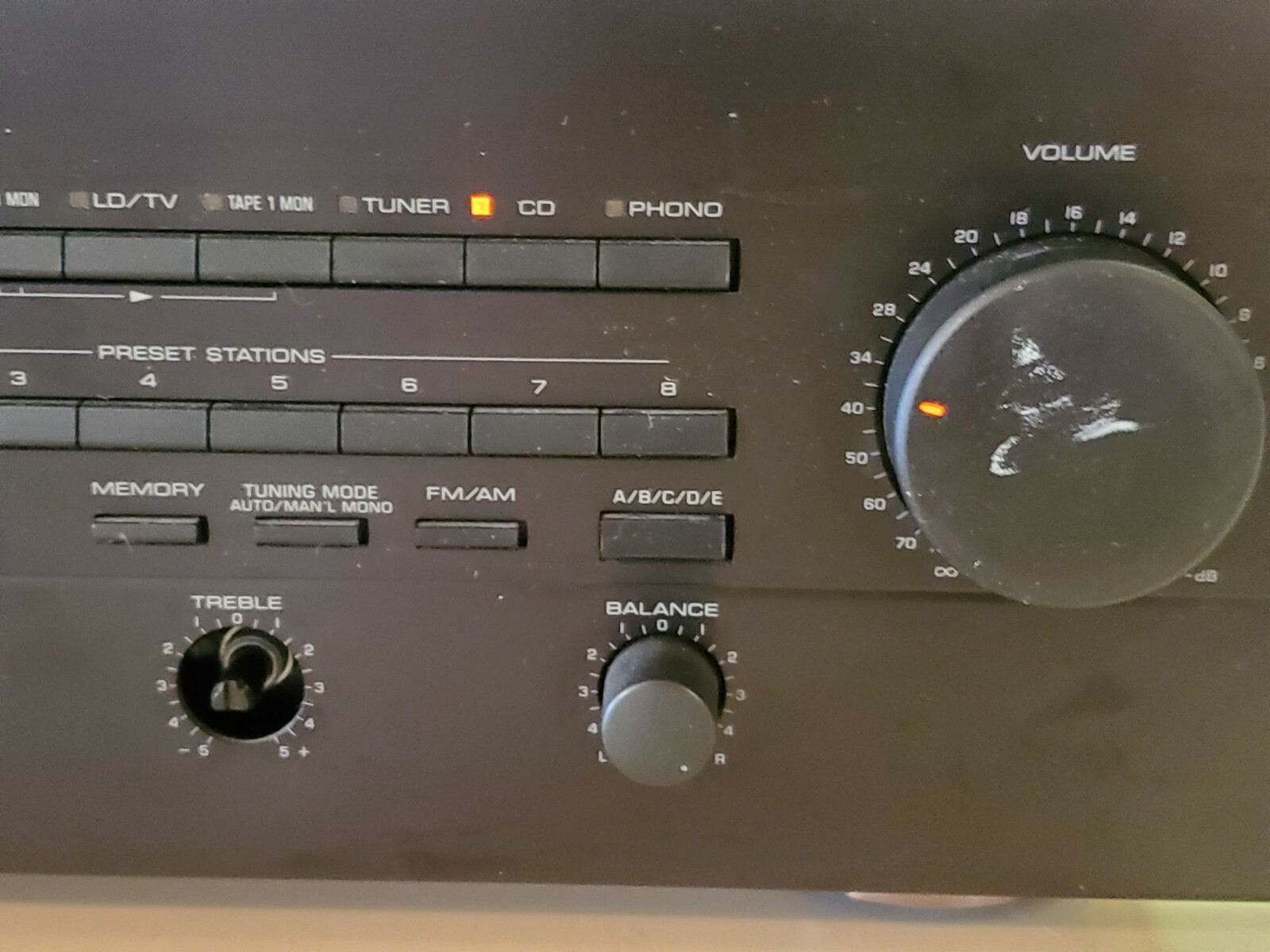 Yamaha RX-V670 A/V Home Theater Receiver. Amber display color. Tested ...