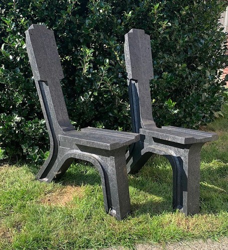 DIY Bench Legs or Outdoor Bench Ends made from Recycled Plastic or ...
