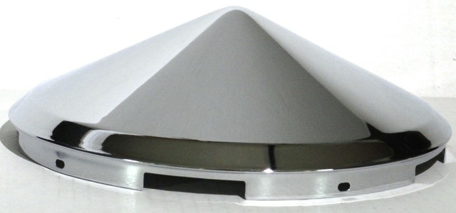 Hub Caps(2) Front 6 Uneven Notch Pointed Cone for Kenworth Peterbilt ...