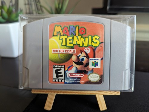 Mario Tennis N64 NOT FOR RESALE (authentic, NFR, NM condition, BACK ...