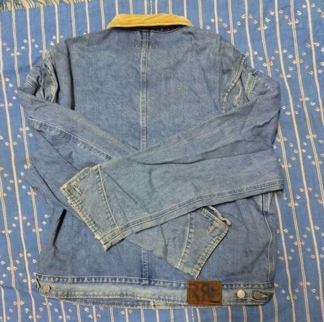 RRL RALPH LAUREN Men Three Stars Denim Jacket length 61cm RRL RALPH LAUREN Men Three Stars Denim Jacket length 61cm