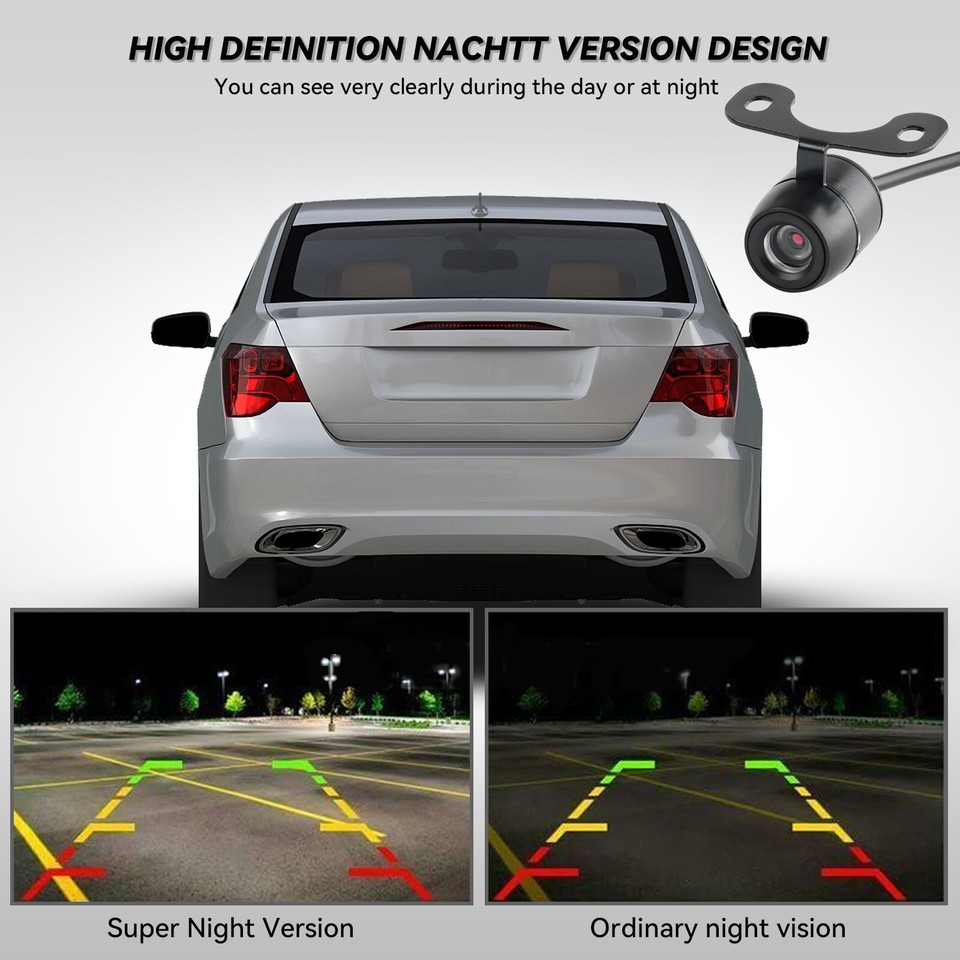 Universal 1080P Auto Rear View Reverse Backup Vehicle Parking Camera UK ...