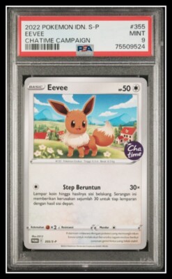 Pokemon Chatime Campion Eevee #355 PSA 9 | eBay