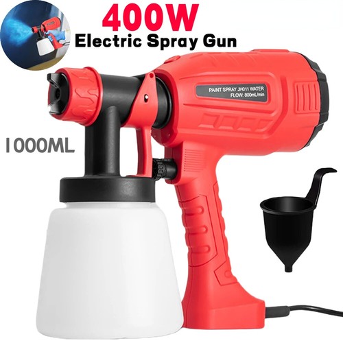 400W Household Paint Sprayer Electric Spray Gun 1000ML Construction Gun ...