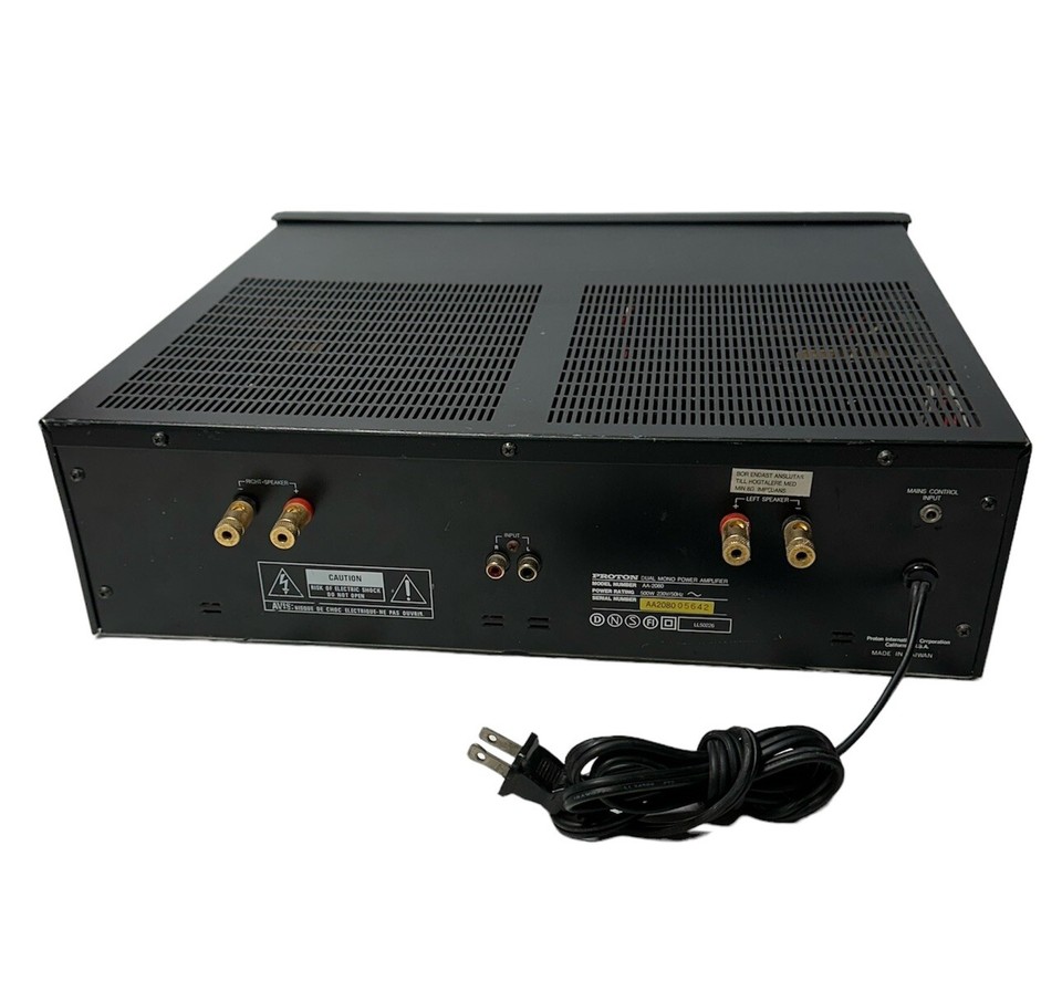 Proton AA-2080 Dual-Mono Power Amplifier | Analog | 500 W | Black ...
