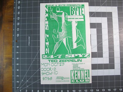 vtg Rap Metal flyer - 24-7 Spyz Pete Avila at Kennel Club 8.5x14 LEG2 ...