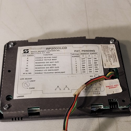 Napco Magnum Alert RP2000LCD GRNT Computerized Security System Grey ...