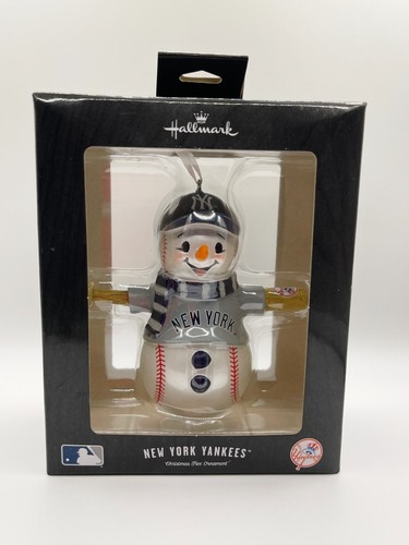 Hallmark MLB New York Yankees Snowman Christmas Tree Ornament 2019 | eBay