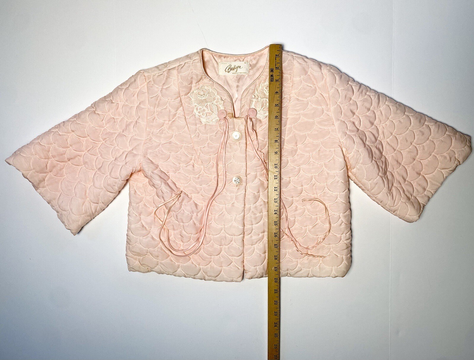 Vintage Barbizon Boudoir Jacket Bed Coat 1960s Dream Puff Pinup Pink ...