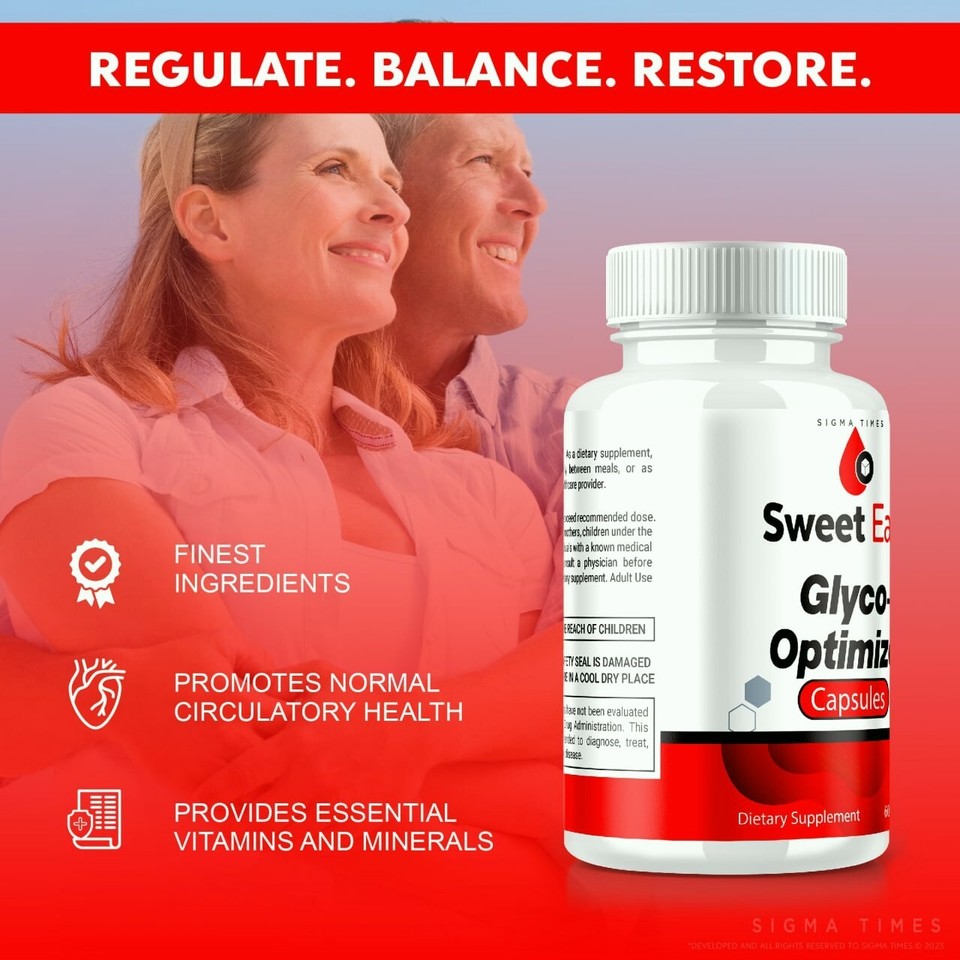 Sweet Ease Glyco Optimizer Pills to Support Healthy Blood Levels 60ct ...