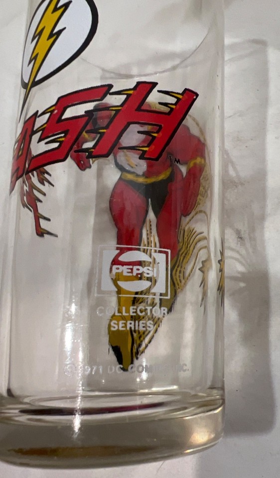 PEPSI Collector Series THE FLASH 1971 Warner Bros glass Vintage | eBay