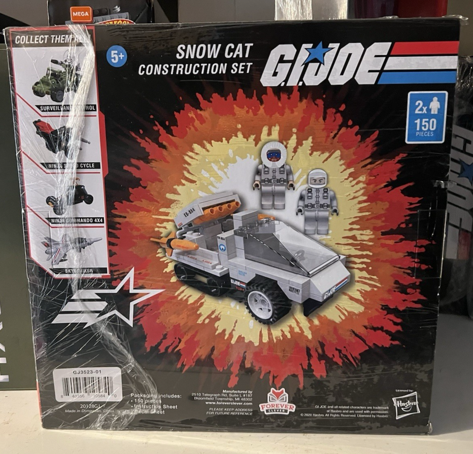 NEW GI Joe SNOW CAT Construction Building Blocks Set + 2 Mini Figures ...