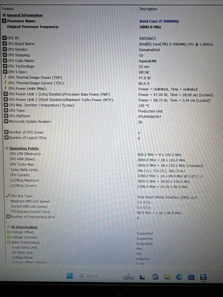 Dell Precision M6800 — i7-4900MQ • 32GB RAM • 256GB SSD + 1TB HD ...