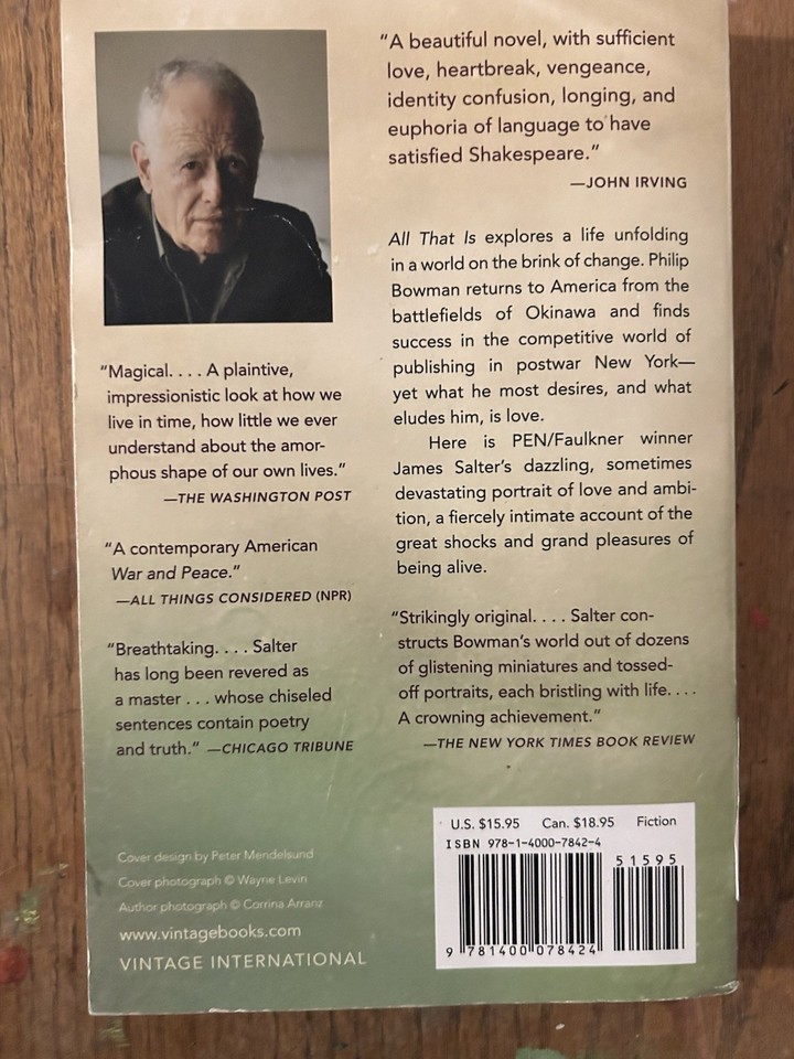 All That Is By James Salter | eBay UK