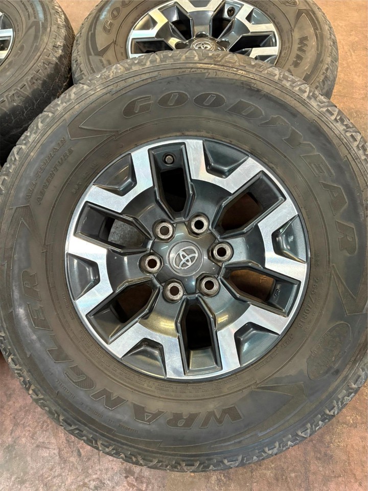Set of 4 Used OEM '05-'23 Toyota Tacoma 16" Rims 265/70R16 Goodyear ...