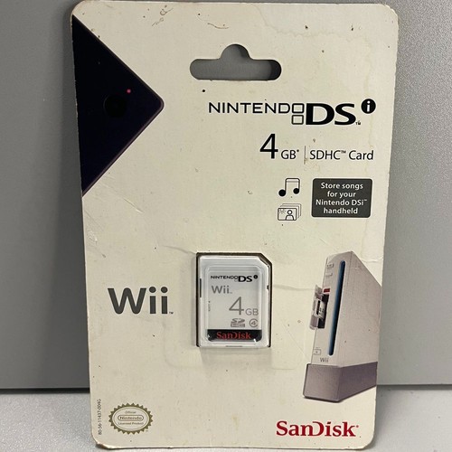 Official Nintendo DS & Wii SanDisk 4GB SDHC Memory Card - Store Songs ...