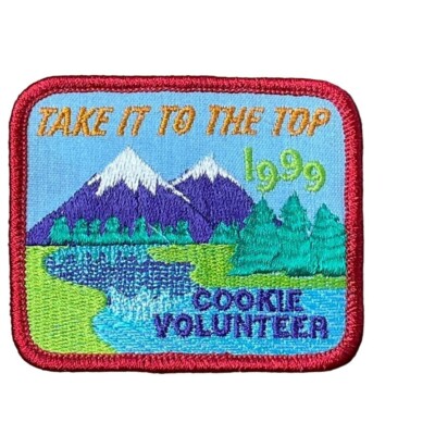 Cookie Volunteer Embroidered Patch Girl Scouts of America GSA Take It to the Top | eBay
