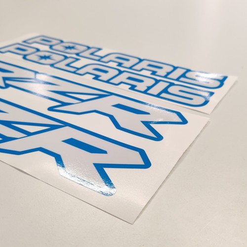 Polaris RZR Aftermarket Replacement Decals / 4pcs / Sticker Set - Blue ...