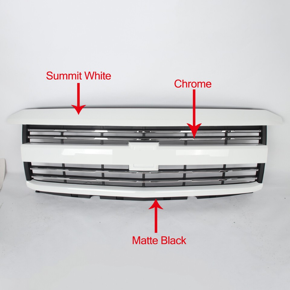 Summit White Front Grille Assy For Chevy Silverado LTZ 2500 HD 3500 HD ...