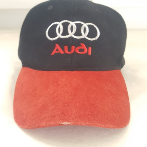 Vintage 90s Audi Hat Baseball Cap Suede Strapback Adjustable Black ...