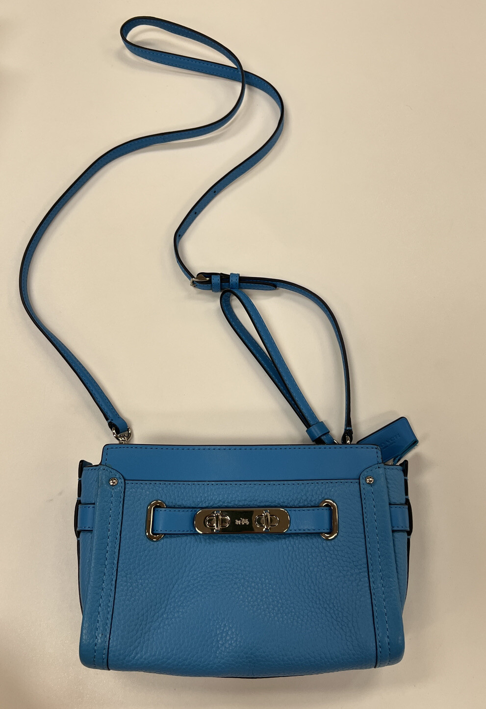 Coach Swagger 53032 Handbag Crossbody Bag Purse Blue … - Gem