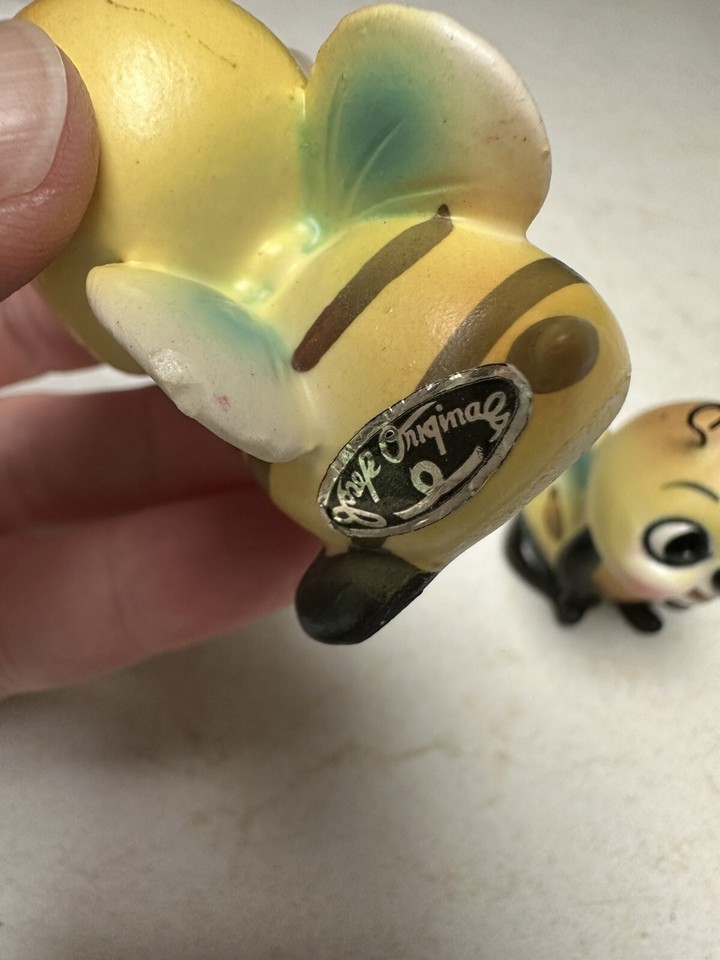 Vintage Josef Originals Buggy Bugs Bumblebee Anthropomorphic Bee Set of ...