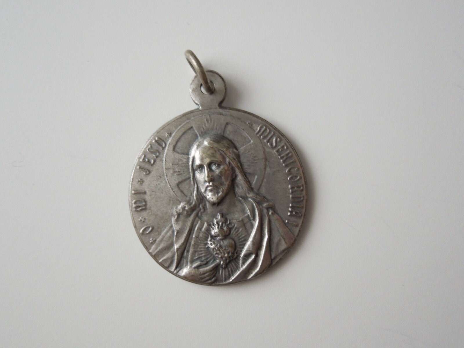 Anhänger Pilgermedaille Sakral O Mi Jesu Misericordia 4,6 g/3,0 x 2,2 ...