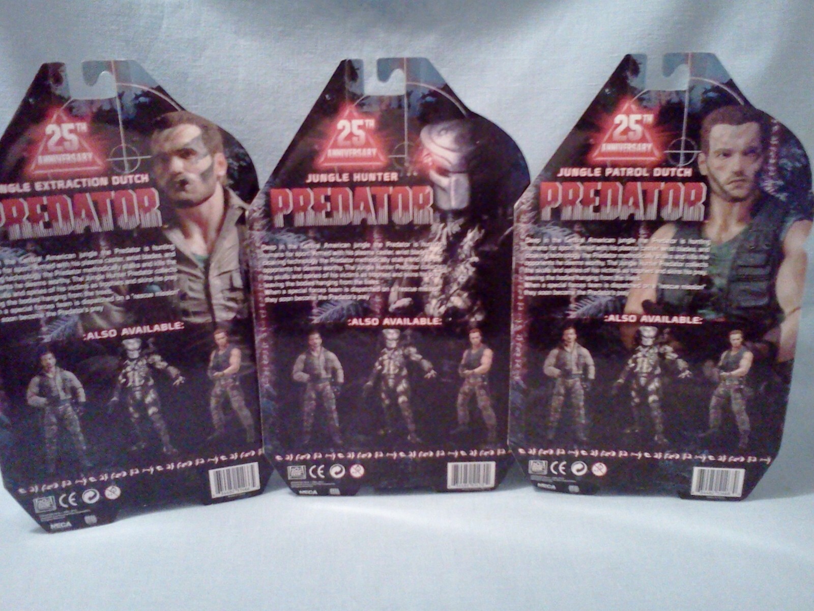 NECA Series 8 Original Predator 25th Anniversary 3 Action Figure Set | eBay