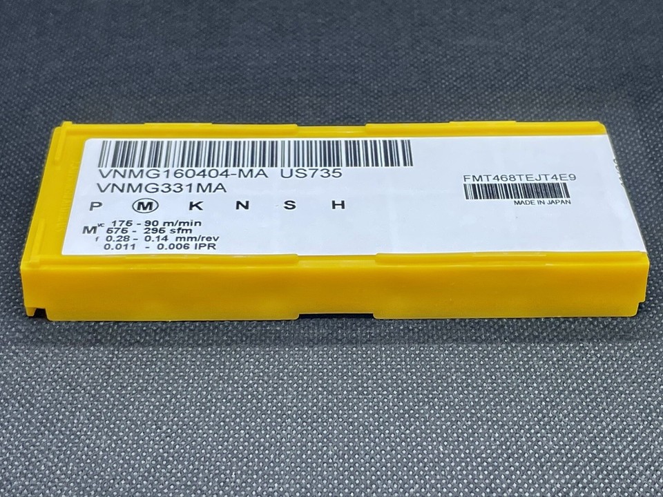 Mitsubishi Dia Edge VNMG 331 MA US735 VNMG 160404 Carbide Inserts (10 ...
