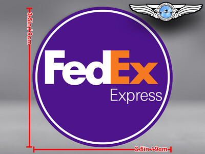 FED EX FEDEX EXPRESS LOGO ROUND DECAL / STICKER | eBay