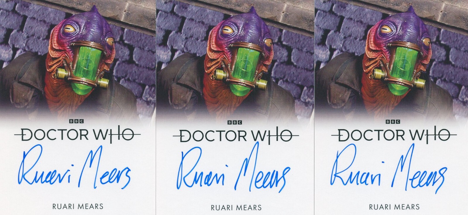 VL New 2023 Doctor Who Autograph card of Ruari Mears as Hath Gable Full ...