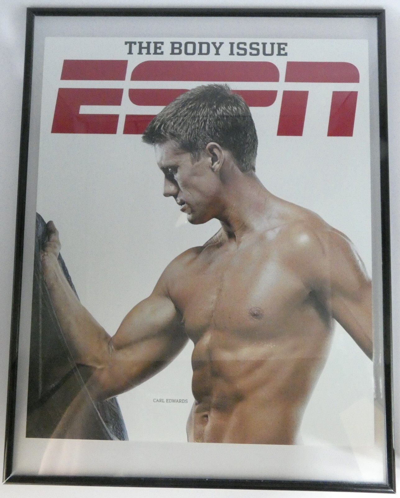 Carl Edwards ESPN Magazine The Body Issue Cover Photo Framed | eBay