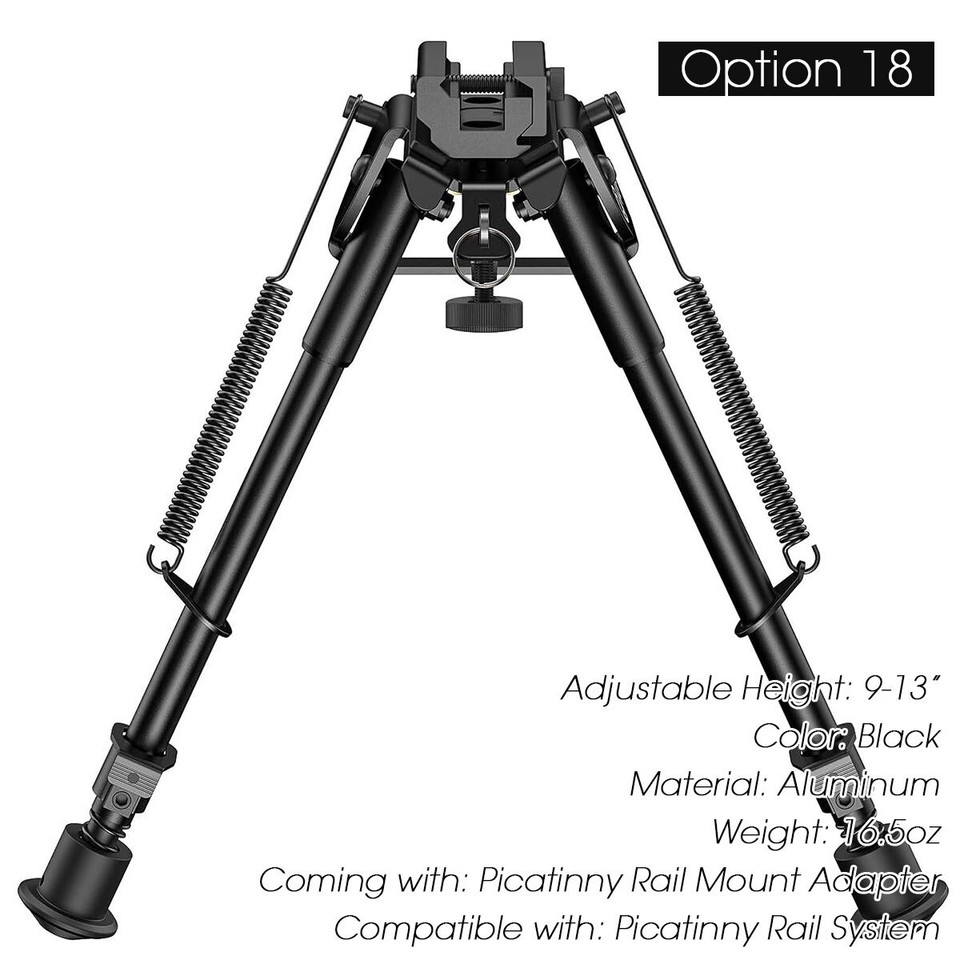 Hunting Tactical Rifle Bipod/Tripod Fits Picatinny / M-lok Rail Mount ...