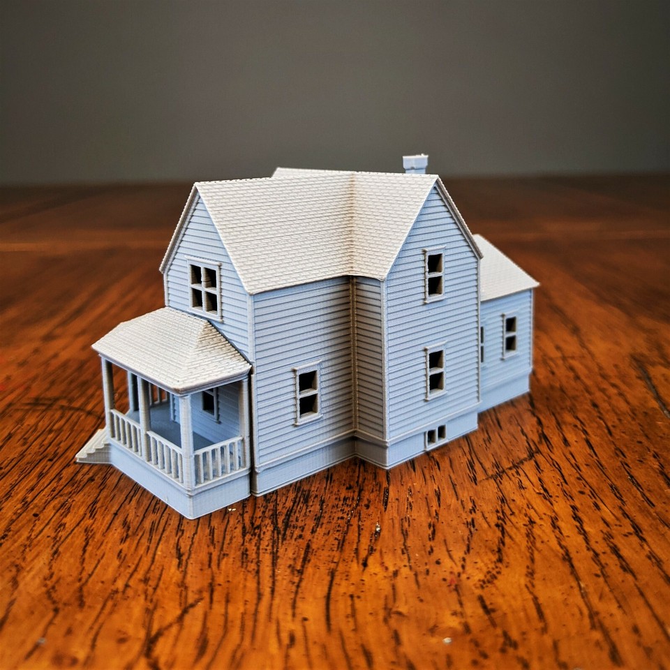 S-Scale - Sears Silverdale 1920s Kit Home - 1:64 Scale Building House ...