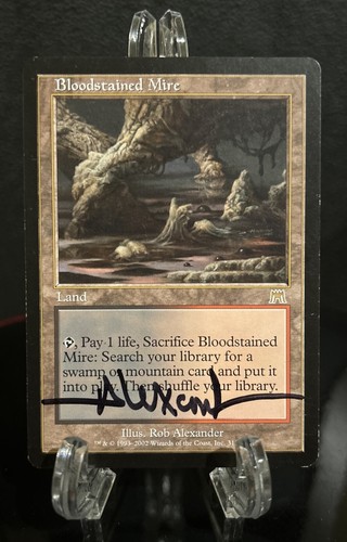Bloodstained Mire (Artist Signed) - MTG Onslaught Magic the Gathering ...