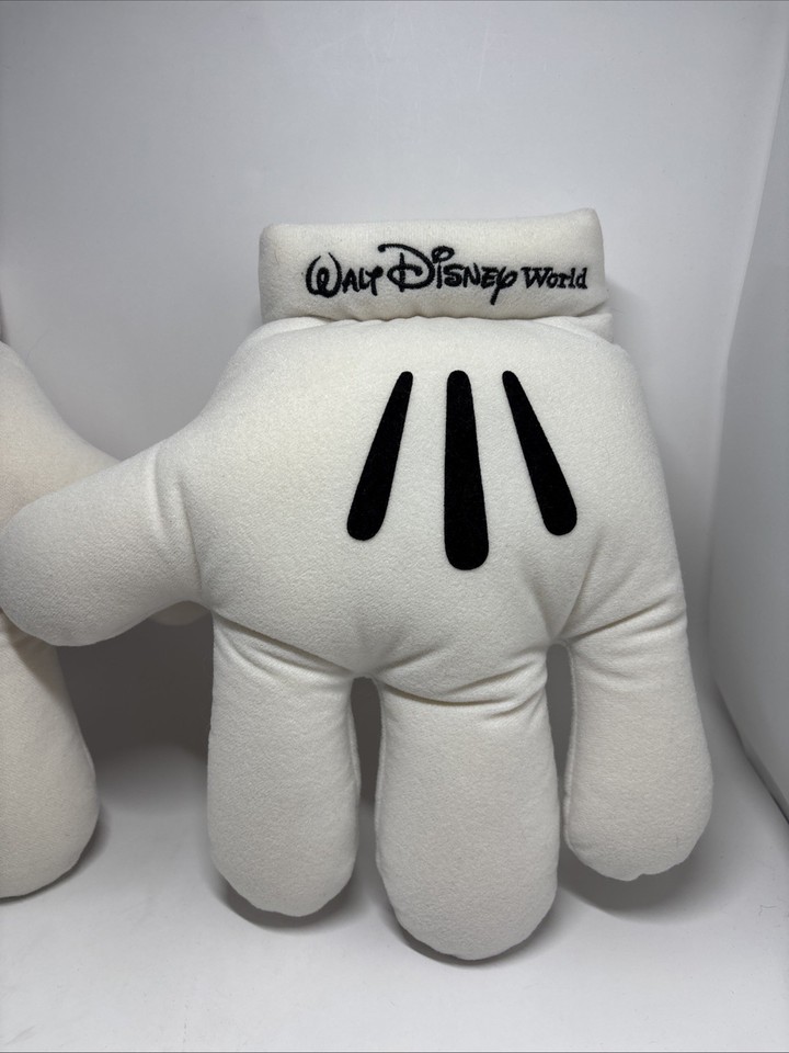 Disney Walt Disney World Mickey Mouse 10" Plush Costume Gloves Hands ...